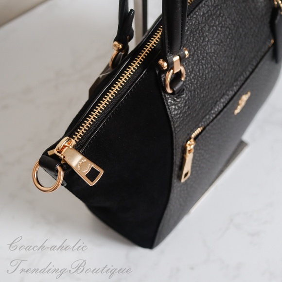 Coach | Bags | Nwt Coach Prairie Satchel In Leather And Suede | Poshmark